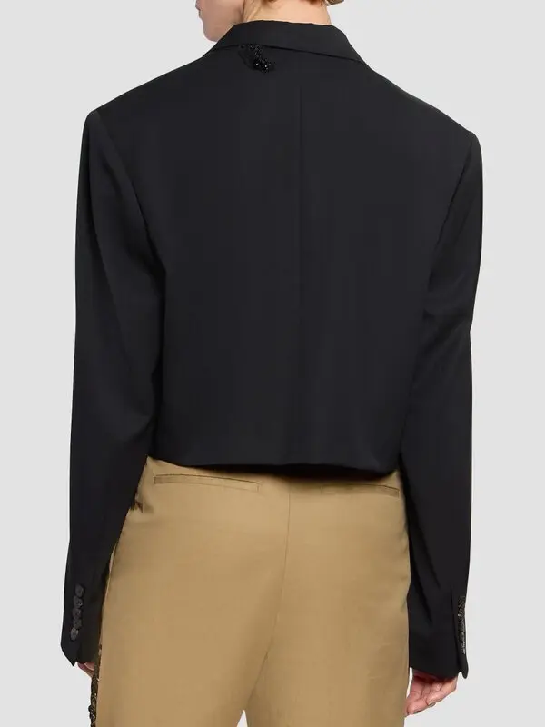Dries Van Noten Bosea Wool Gabardine Jacket