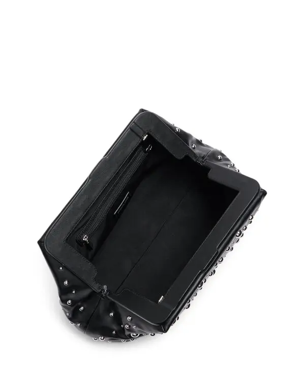 Michael Kors Goldie Studded Leather Clutch