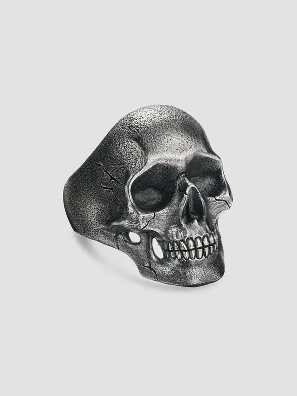 David Yurman Meto Mori Skull Ring In Sterling 30.5mm