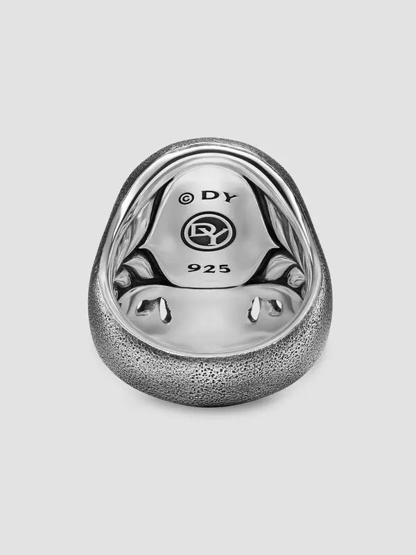 David Yurman Meto Mori Skull Ring In Sterling 30.5mm