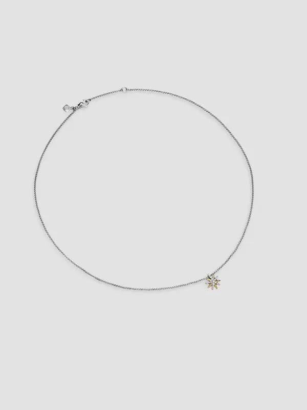 David Yurman Starburst Station Necklace In Sterling Silver