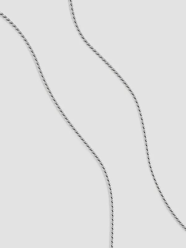 David Yurman Sculpted Cable Chain Necklace In Sterling 2.7mm