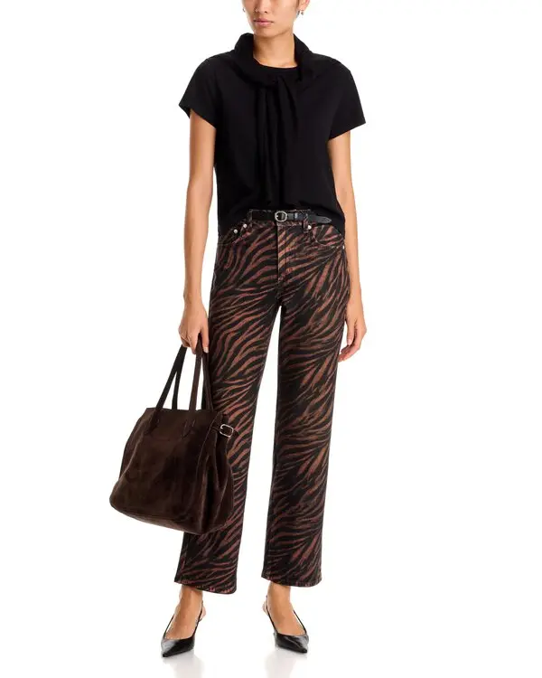 Rag & Bone Miramar Printed Ankle Jeans