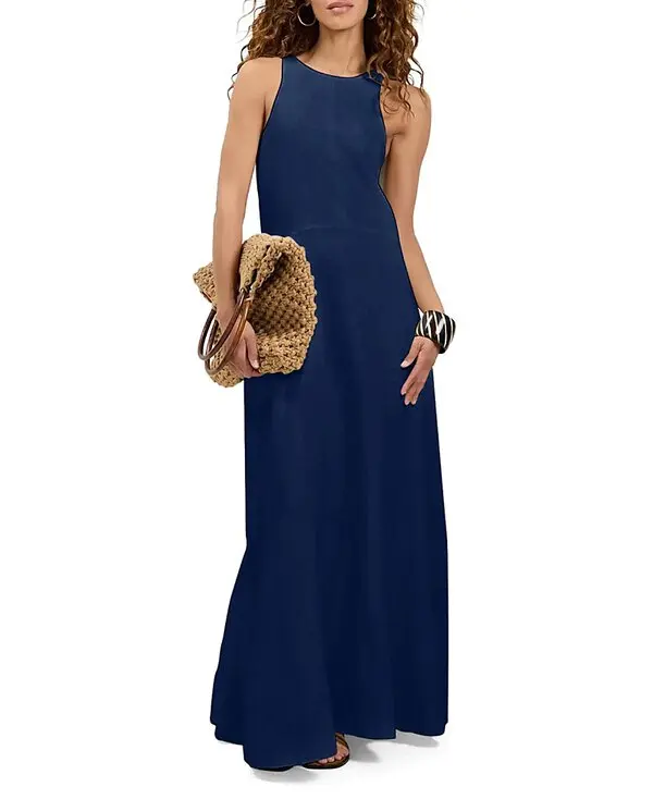 Trina Turk Sleeveless Pichi Maxi Dress - Ink
