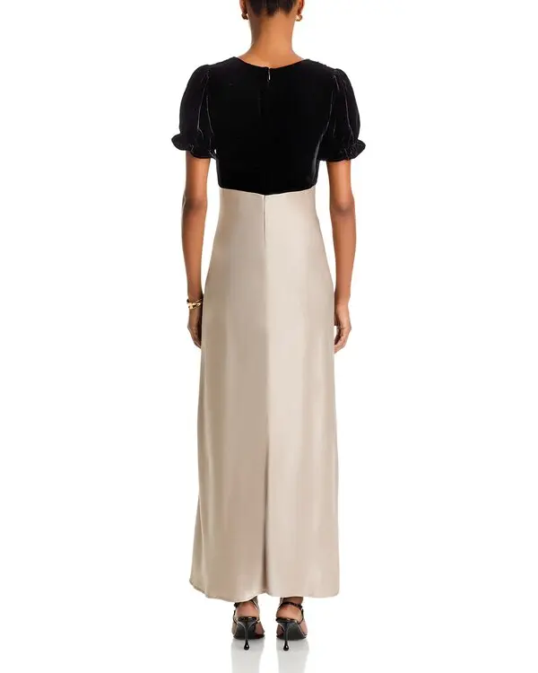 Rails Dory Velvet & Satin Midi Dress