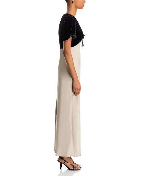 Rails Dory Velvet & Satin Midi Dress