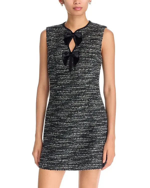 UNGARO Eliza Tweed Mini Dress