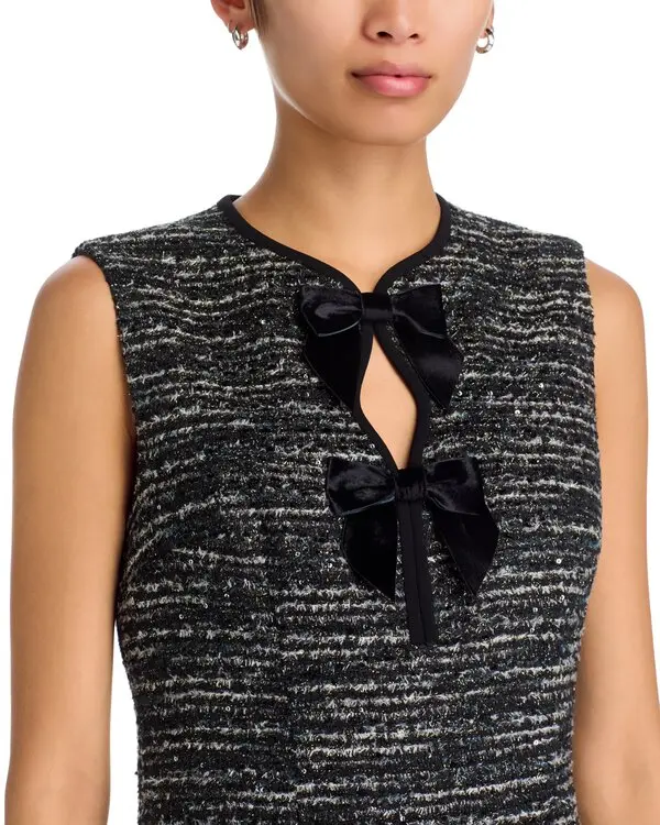 UNGARO Eliza Tweed Mini Dress