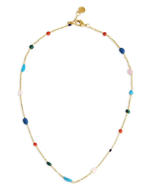ANABEL ARAM Milos Natural Stone Collar Necklace, 16-17