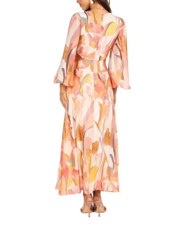 PETAL AND PUP Laquin Long Sleeve Maxi Dress