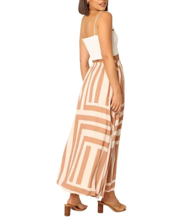 PETAL AND PUP Elke Pleat Midi Skirt