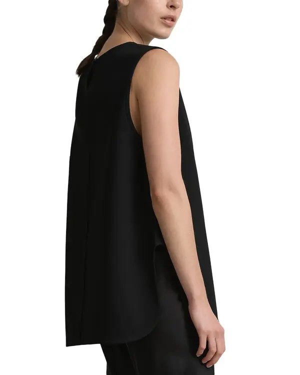 A.emery The Macki Crepe Sleeveless Side Slit Top