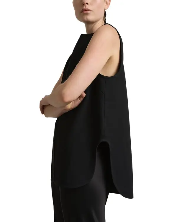 A.emery The Macki Crepe Sleeveless Side Slit Top