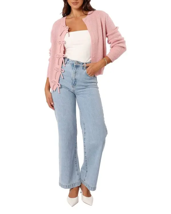PETAL AND PUP Wilde Bow Front Cardigan