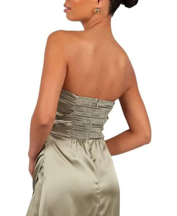 PETAL AND PUP Kara Strapless Maxi Dress