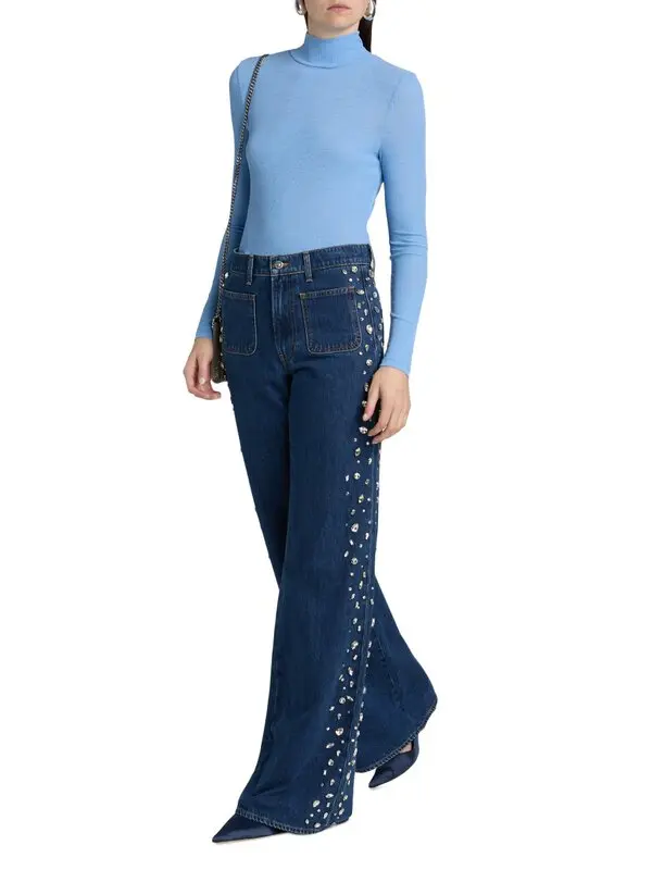 Veronica Beard Wyeth Rib-knit Turtleneck Top