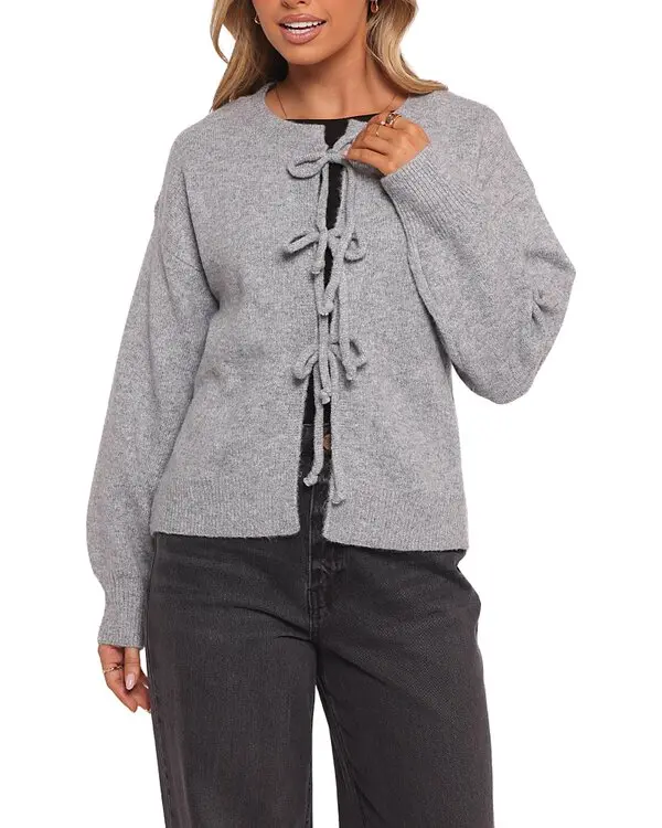 PETAL AND PUP Neri Bow Tie Front Cardigan