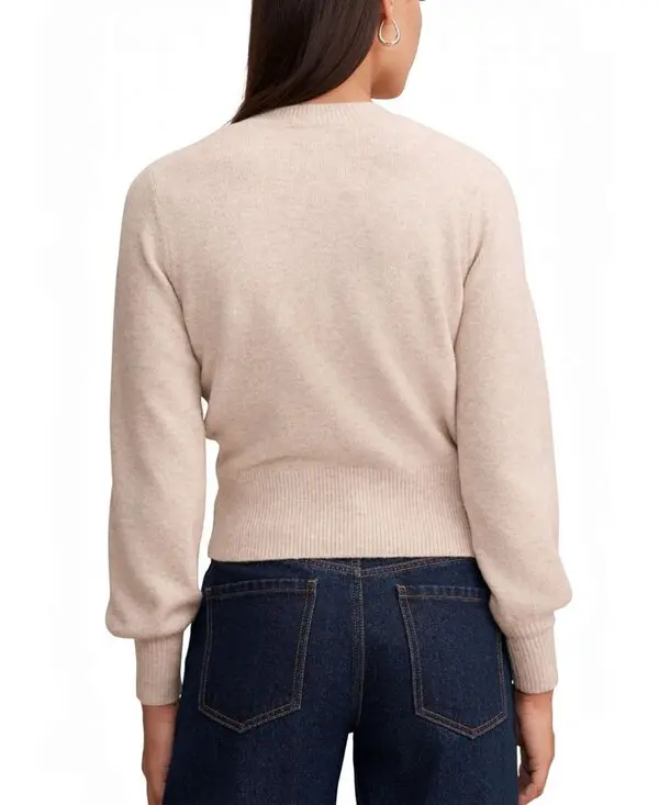 EVER NEW Magda Balloon Sleeves Cardigan - Oat