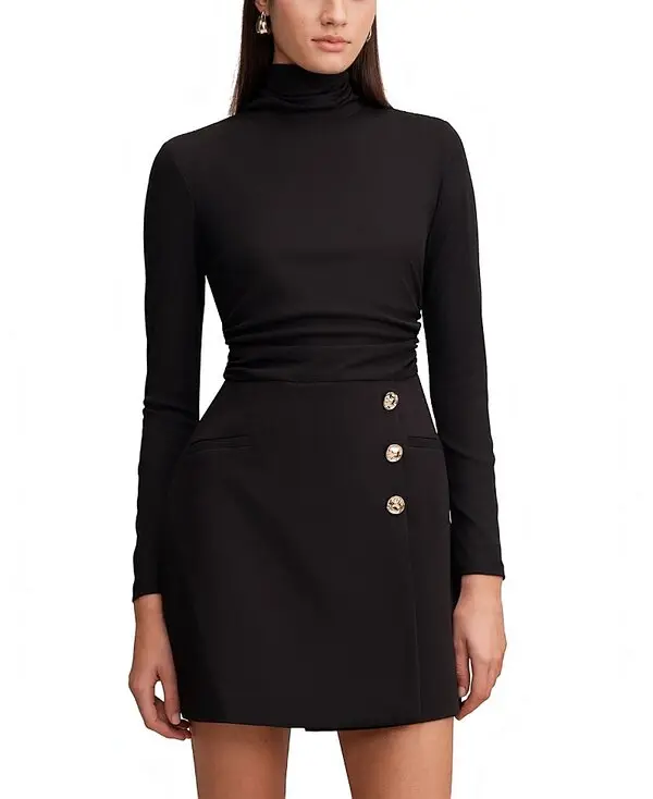 EVER NEW Bronwyn In 1 Wrap Mini Dress - Black