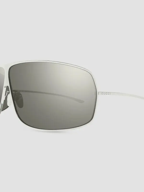 Gucci Lettering Gg2276s Shield Metal Sunglasses