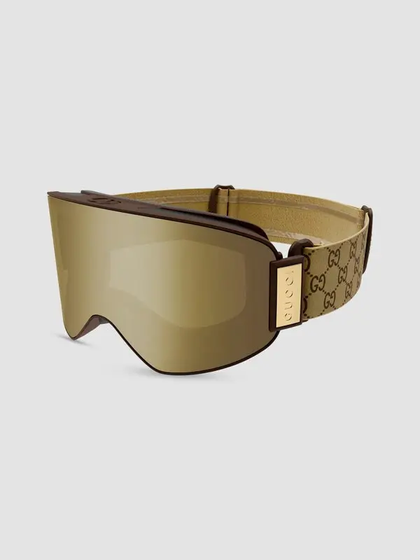 Gucci Lettering 99mm Ski Mask Goggles