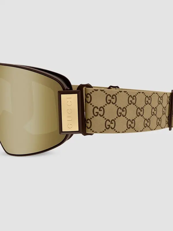 Gucci Lettering 99mm Ski Mask Goggles