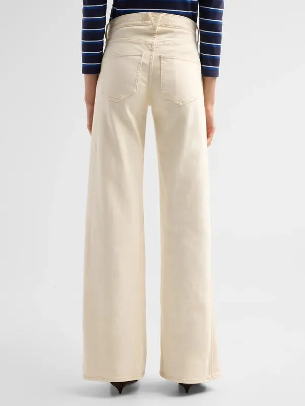 Veronica Beard Taylor Mid-rise Wide-leg Jeans