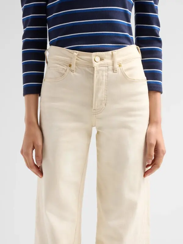 Veronica Beard Taylor Mid-rise Wide-leg Jeans