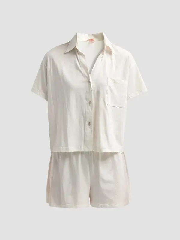 Eberjey Pima Cotton Short Pajama Set