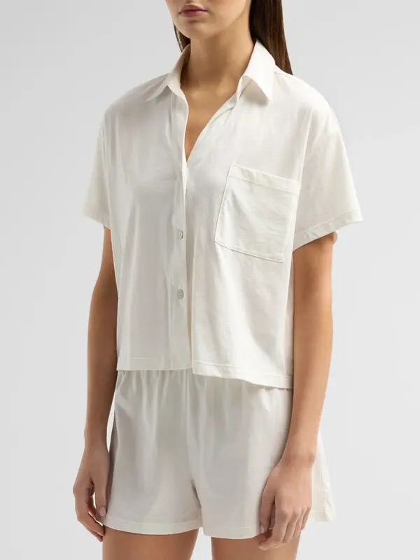 Eberjey Pima Cotton Short Pajama Set