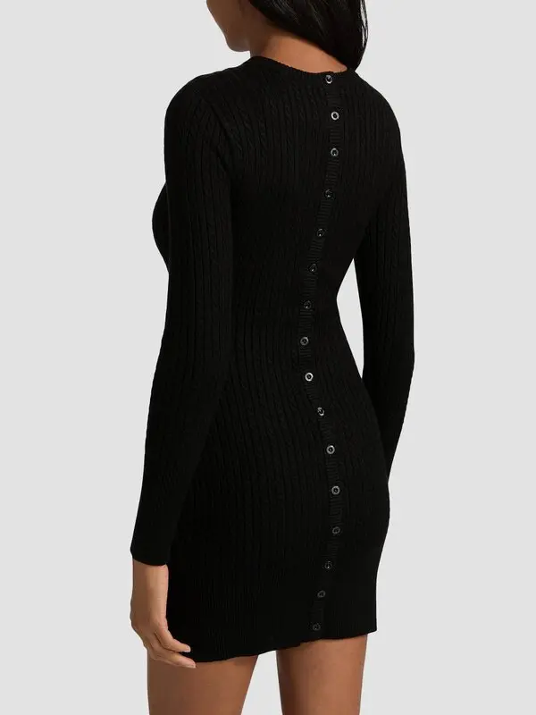 FLEUR DU MAL Quinn Lace-inset Minidress