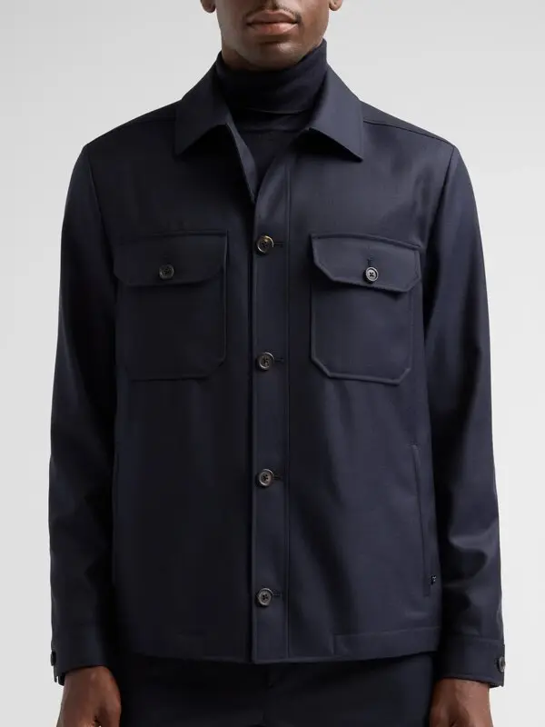 Corneliani Virgin Wool Overshirt