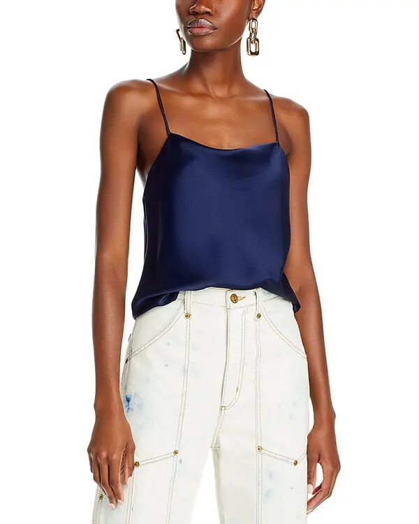 Alice + Olivia Harmon Drapey Camisole - Navy