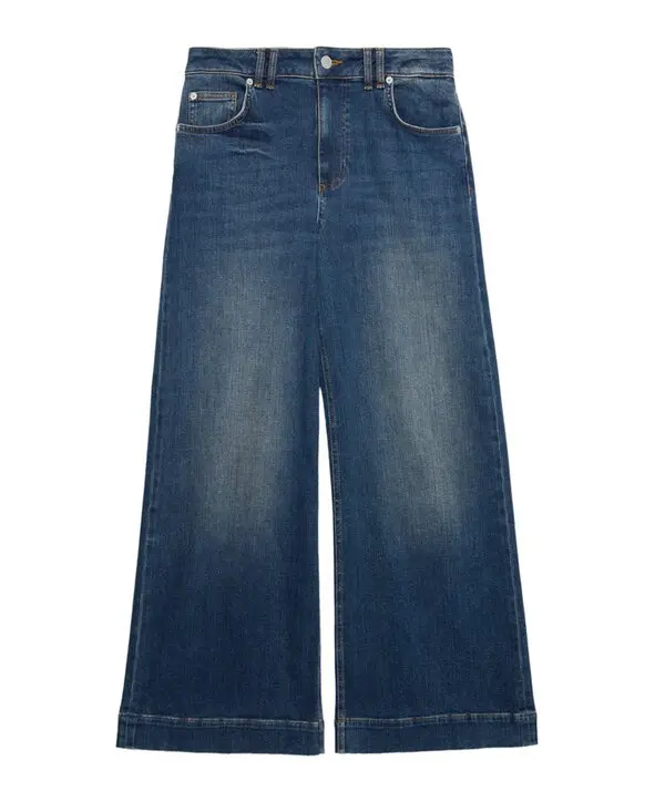 Mint Velvet Ultimate Wide Leg Jeans In Wash