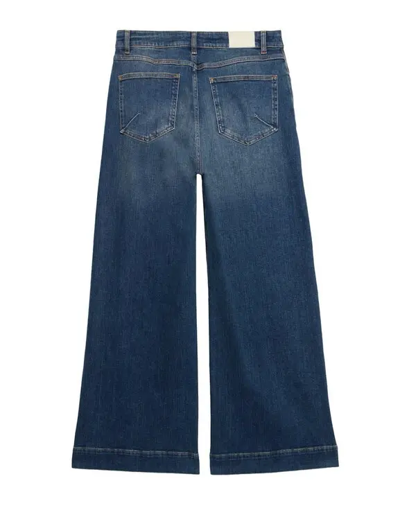 Mint Velvet Ultimate Wide Leg Jeans In Wash