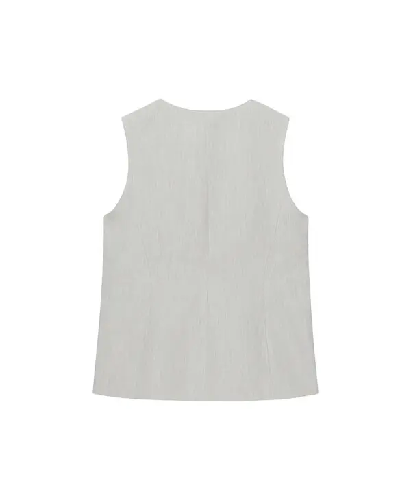 Mint Velvet Tailored Waistcoat Sleeveless Button Down Top
