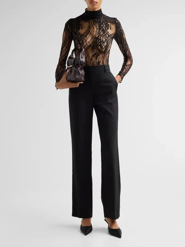 Balmain Sphynx Mini Calfskin Lizard-embossed Top Handle Bag