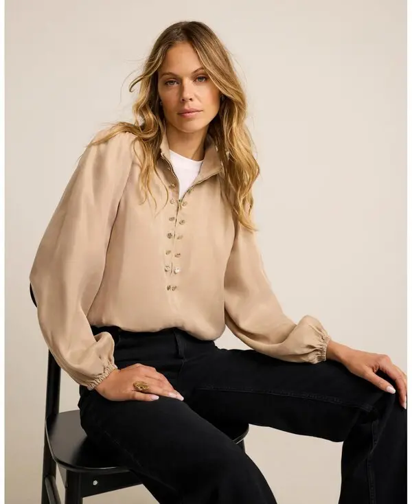 Mint Velvet Button Detail Blouse