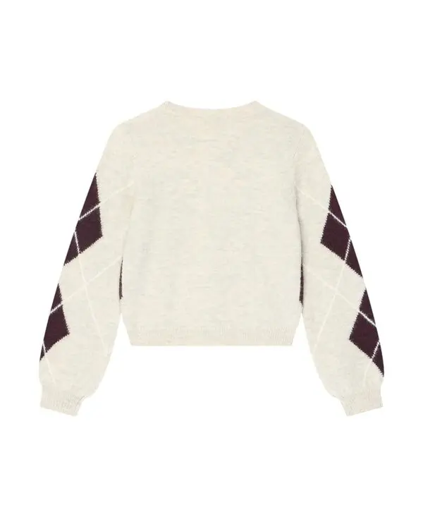 Mint Velvet Wool Blend Argyle Cardigan