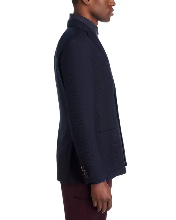 Corneliani Wool Blend Twill Id Jacket & Removable Bib