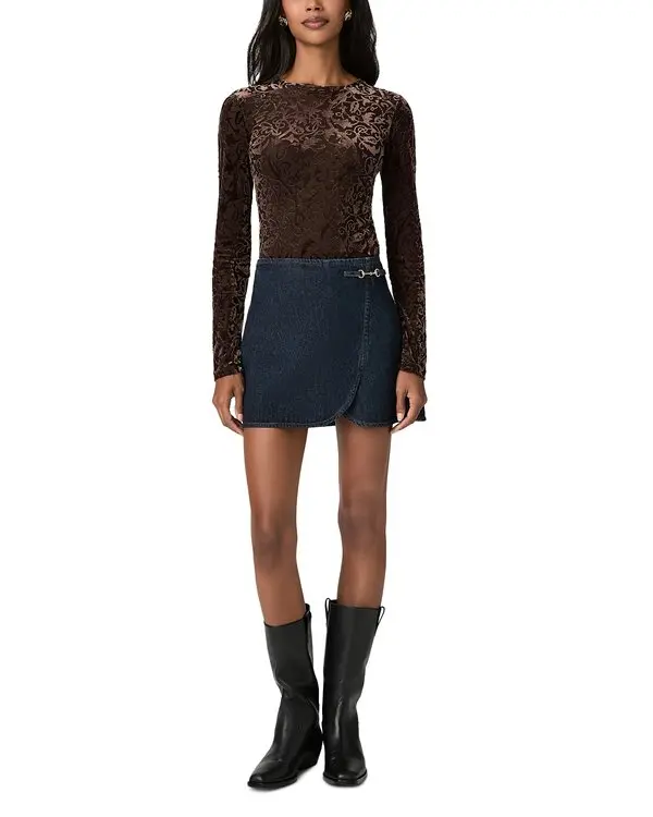 Paige Chelle Velvet Burnout Top