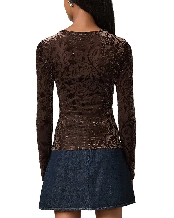 Paige Chelle Velvet Burnout Top
