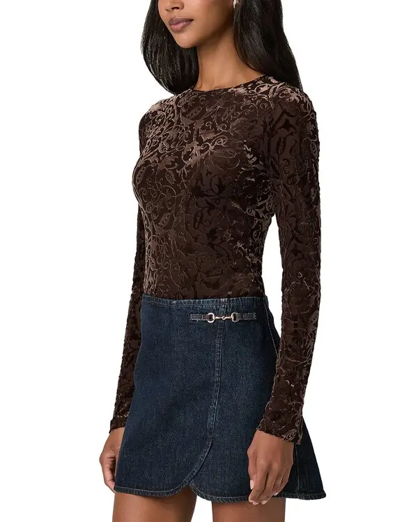 Paige Chelle Velvet Burnout Top