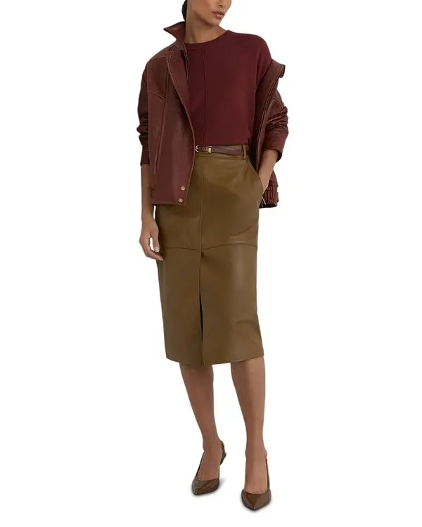 REISS Colette Reverse Seam Dropped Shoulder Sweater