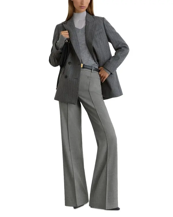 REISS Rosaria Petite Flare Leg Pants