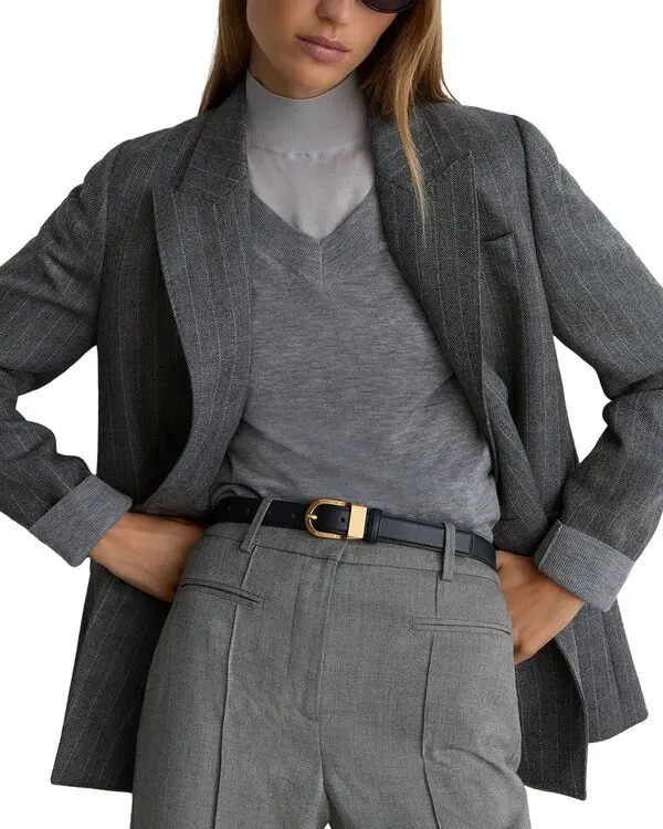 REISS Rosaria Petite Flare Leg Pants