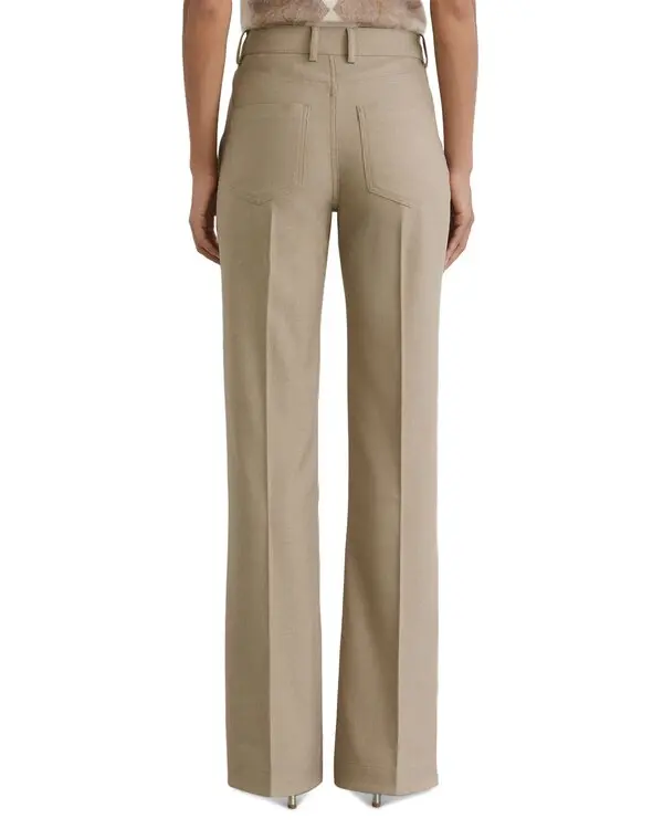 REISS Petite Sofia Flared Twill Pants