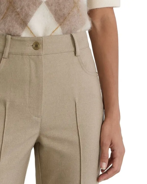 REISS Petite Sofia Flared Twill Pants