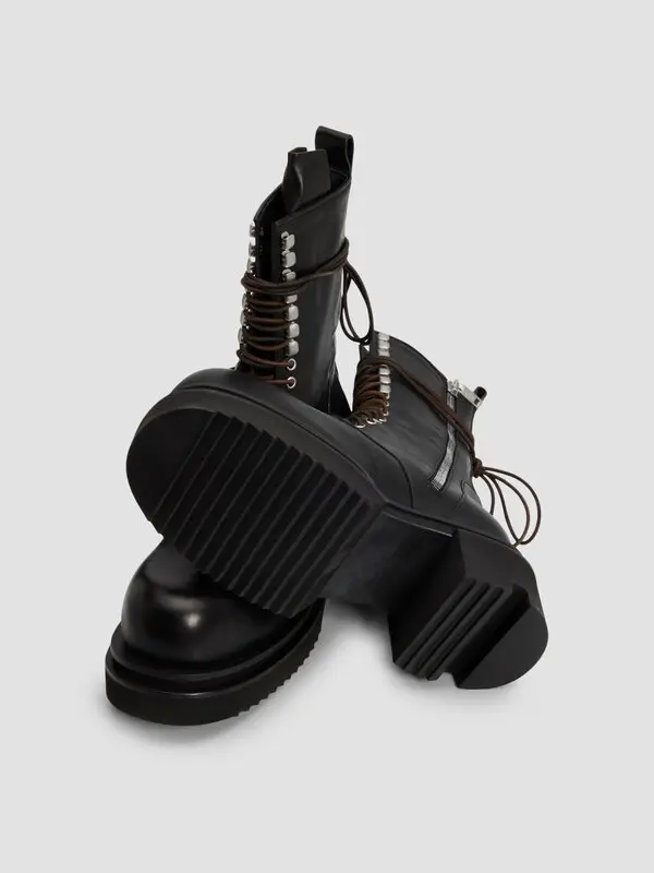 Rick Owens Tower Lace-up Bogun Boots