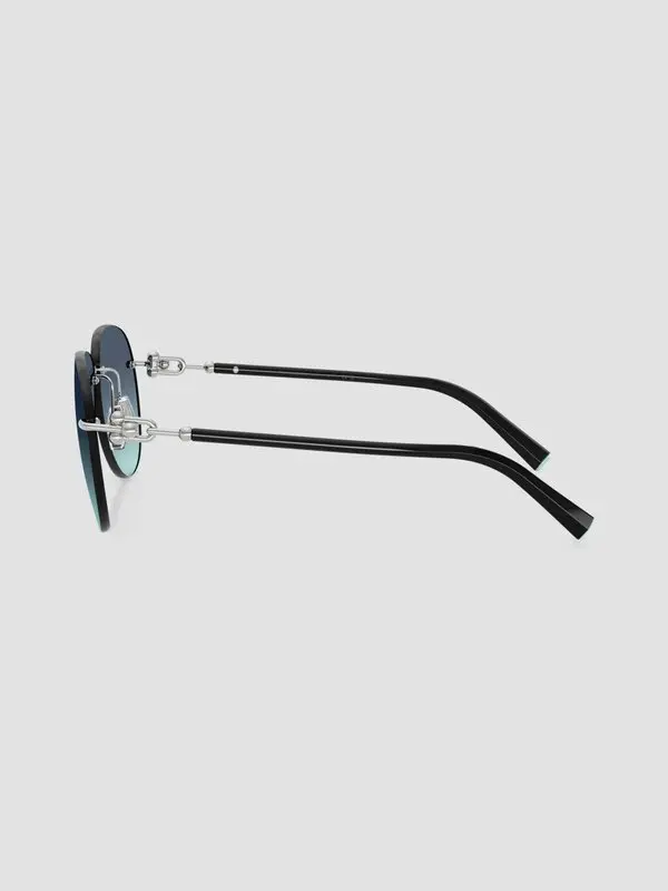 Tiffany & Co. 59mm Aviator Sunglasses - Silver